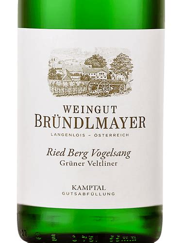 2017 Weingut Bründlmayer Grüner Veltliner Ried Berg Vogelsang Vivino US