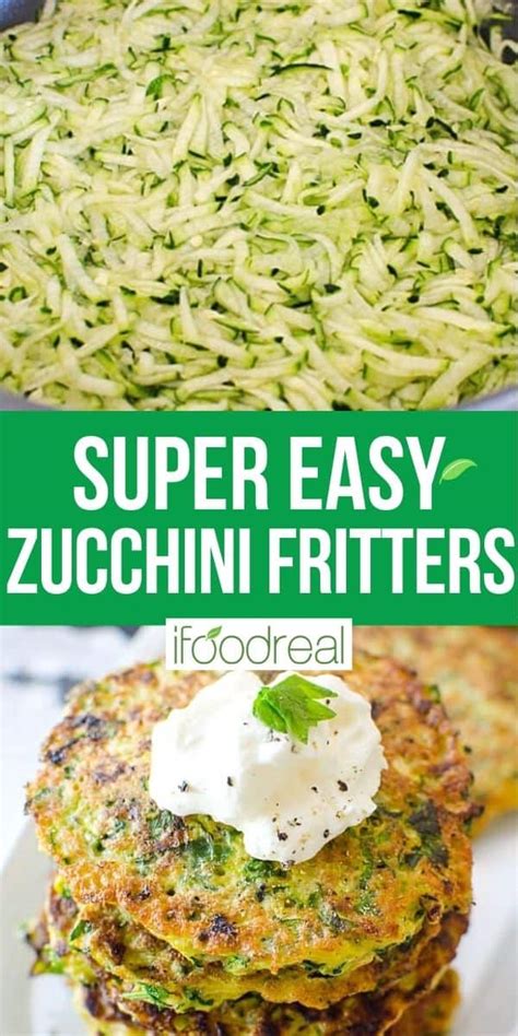Baked Zucchini Fritters IFoodReal
