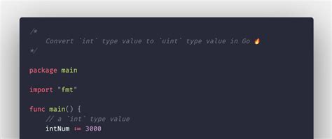 how to convert an int type value to a uint type value in go or golang dev community
