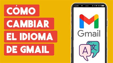 Como Cambiar el Idioma de Gmail a Español YouTube