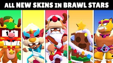 ALL NEW SKINS And BRAWLERS In BRAWL STARS BRAWLIDAYS 2021 YouTube