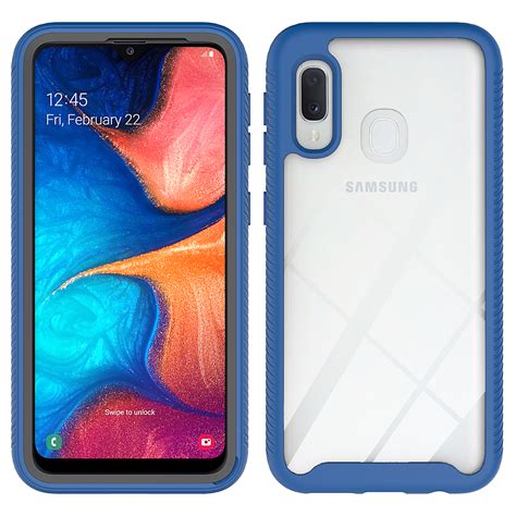 Wholesale Samsung Galaxy A20 A30 Clear Dual Defense Hybrid Case Navy