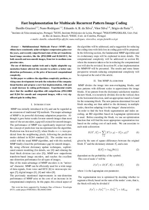 pdf fast implementation for multiscale recurrent pattern image coding eduardo carpenedo