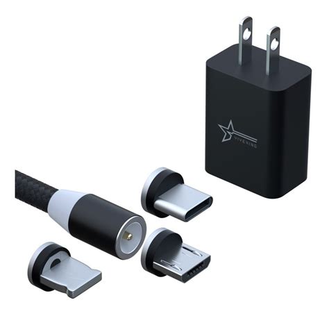 Cargador Magnético 3 En 1 Micro Usb Tipo C iPhone Mercado Libre