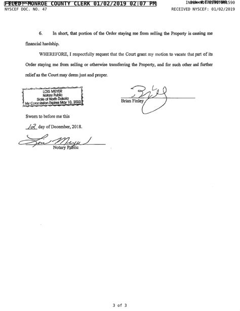 AFFIDAVIT OR AFFIRMATION IN SUPPORT OF MOTION Motion 2 Affidavit