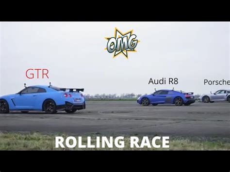 Drag Race Nissan Gt R Nismo Vs Porsche Turbo S Vs Audi R