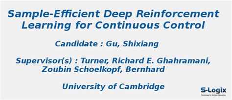 sample efficient deep reinforcement learning phd thesis s logix