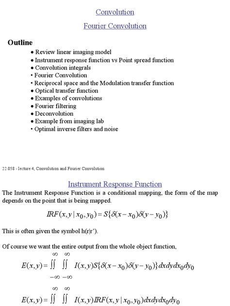 lecture 4 pdf convolution fourier transform