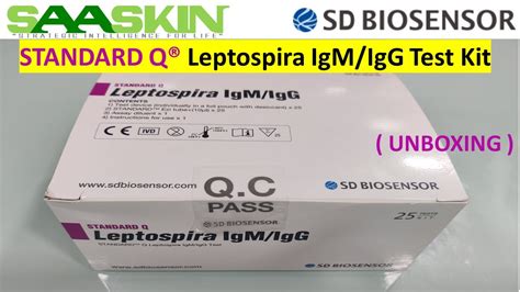 Standard Q Leptospira IgG IgM Test Kit UNBOXING SD Biosensor YouTube