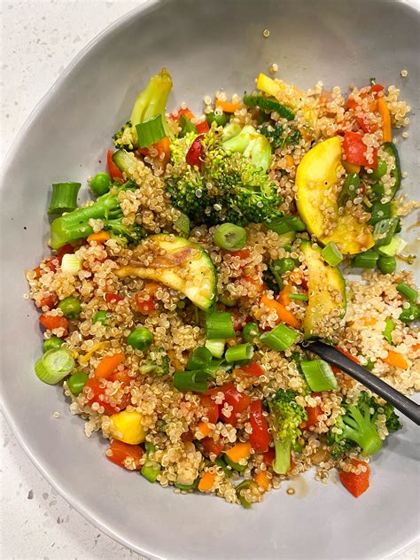 Quinoa Veggie Stir Fry With Teriyaki Sauce