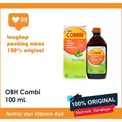 Jual OBH COMBI BATUK BERDAHAK 100 ML RASA MENTHOL JAHE Shopee Indonesia