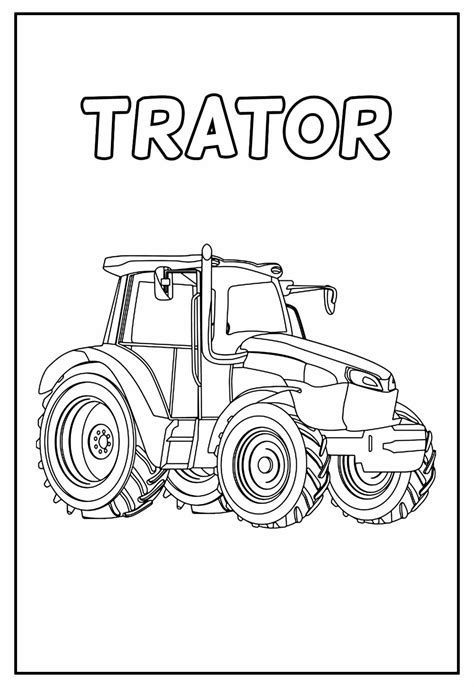 Desenhos De Trator Para Colorir Bora Colorir