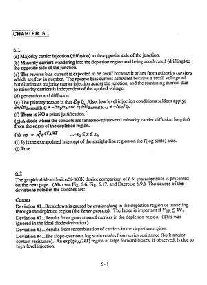 Chapter Solutions Manual Robert F Pierret Semiconductor Device
