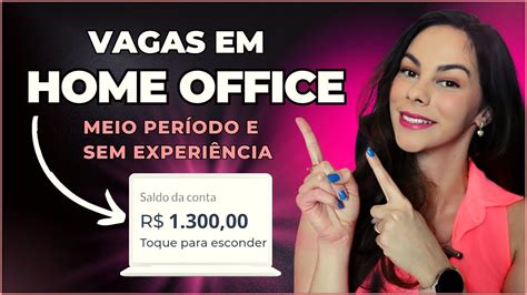 Vaga em HOME OFFICE contratando SEM EXPERIÊNCIA MEIO PERÍODO para
