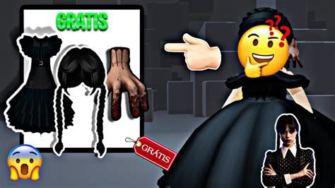 ITENS grátis DA WANDINHA PEGUE AGORA Vestido 3D no ROBLOX Keké