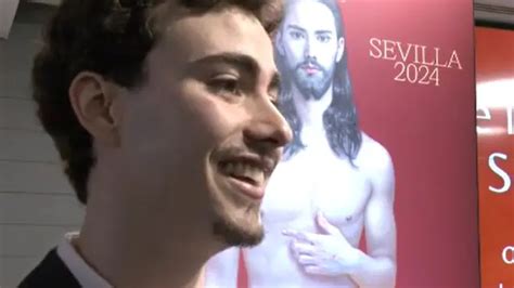 El modelo del polémico Cristo del cartel de la Semana Santa de Sevilla