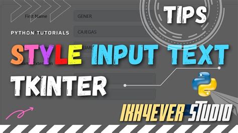 Adding Style To The Input Text Using Ttk Entry Widget Python Tkinter