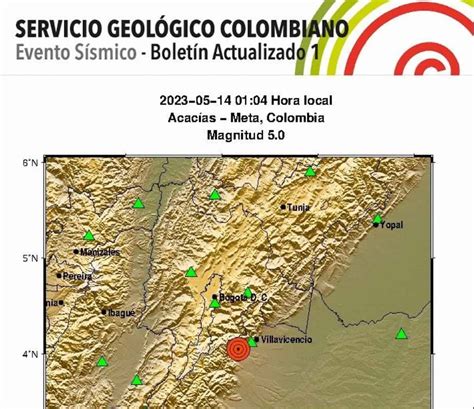 Fuerte temblor de 5 0 epicentro en el Meta y se siente en Bogotá