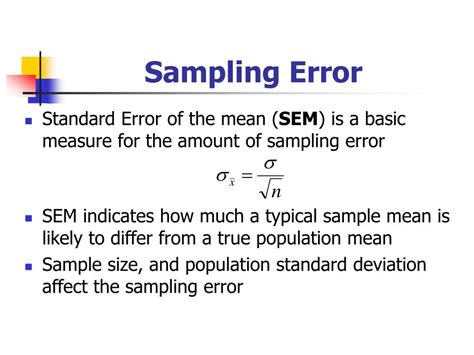 sampling error