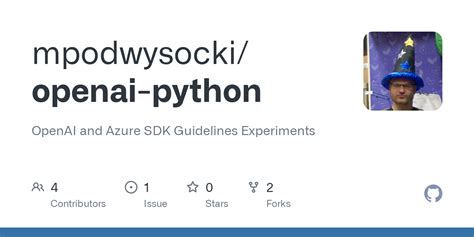 github mpodwysocki openai python openai and azure sdk guidelines experiments