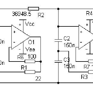 Resulting Active Low Pass Butterworth Filter Of 5 Th Order With Serial