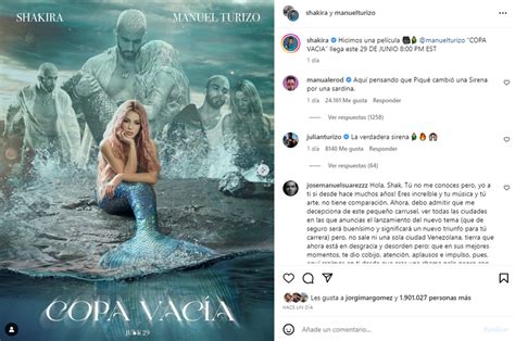 Shakira y Manuel Turizo estrenan tema Copa vacía