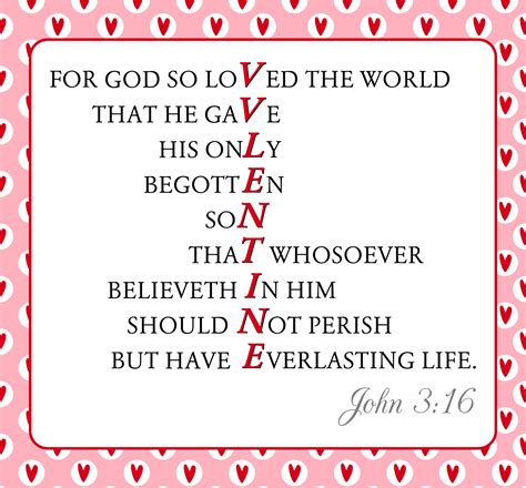 John 3 16 Valentine Heart 10 Free PDF Printables Printablee