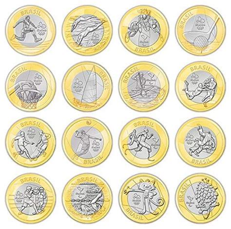Moedas Comemorativas Olimp Adas Brasil Rio Cole O Completa