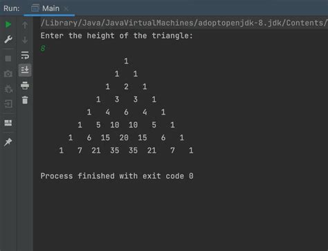 3 different java programs to print pascal s triangle for a given height codevscolor