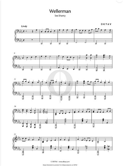 Wellerman Klaviernoten Pdf Pianobeat