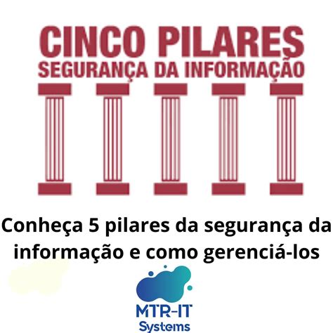 Os 5 pilares da segurança da informação e como gerenciá los Segurança