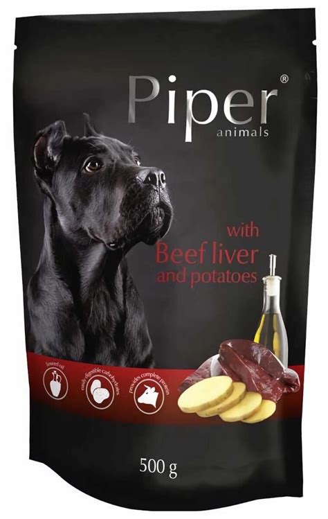PIPER Animals Wątroba wołowa z ziemniakami 500 g Karma dla psa niskie