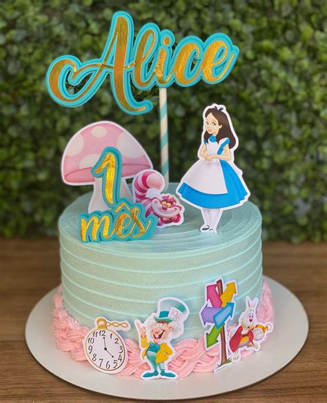 Bolo Alice No País Das Maravilhas 1 Ano REVOEDUCA