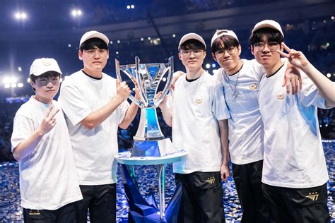 Worlds 2023 Jogadores da T1 escolhem campeões para skins do Mundial