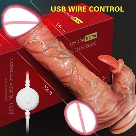 Godemiché vibrateur télescopique réaliste pour femme jouet sexuel pour