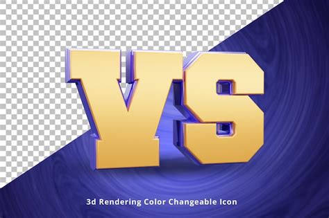 Logo De Renderizado 3d Versus Vs Dorado O Efecto De Texto De Logo Vs