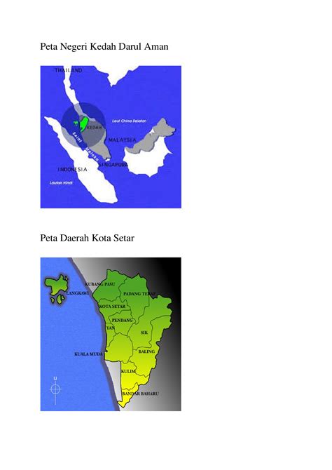 Docx Peta Negeri Kedah Darul Aman Geografi Dokumen Tips