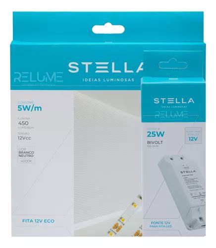 Fita Led Profissional Eco W M Ip V Fonte Inclusa Stella