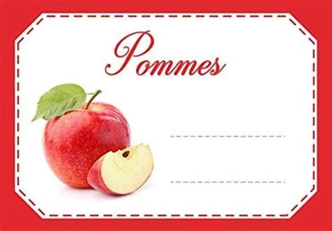 Lot d étiquettes autocollantes pour confiture faciles à décoller