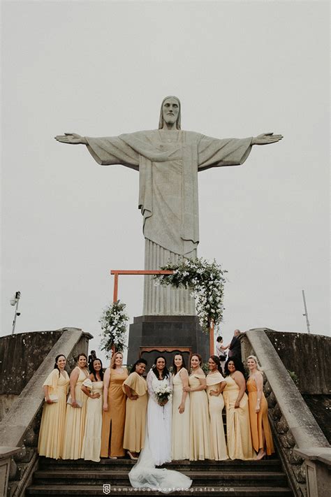 Casamento No Cristo Redentor Muito Amor Ao Nascer Do Sol