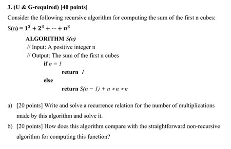solved 3 u and g required 40 points consider the