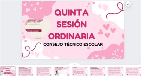 Presentación en PowerPoint y PDF de la Quinta Sesión Ordinaria del