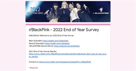 r BLACKPINK 2022年末アンケート K pop WACOCA JAPAN People Life Style