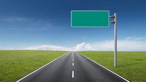 Blank Interstate Road Signs