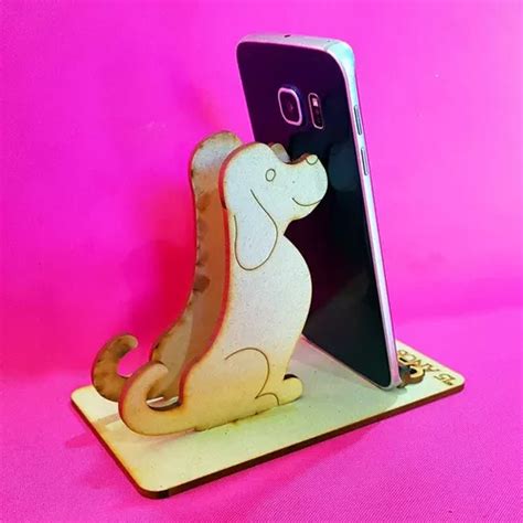Porta Celular Perrito Soporte Fibrofacil Souvenir Mdf En Venta En