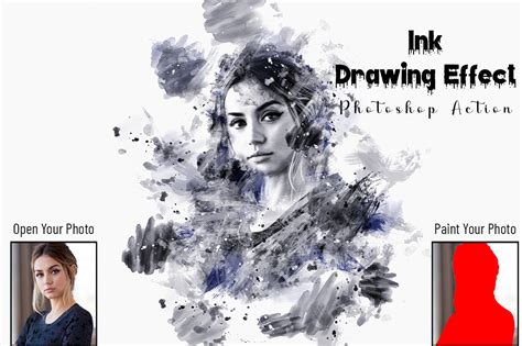 Ink Drawing Effect Photoshop Action Invent Actions