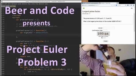 bandc project euler problem 3 javascript youtube