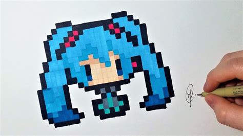 Pixel Art Facile Manga How To Make Anime Pixel Art In Minecraft Si