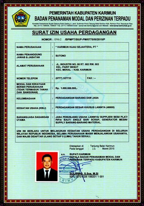 Kelengkapan Izin Usaha 12 Macam Dokumen Surat Perijinan Yang Perlu