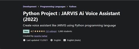 python project jarvis ai voice assistant 2022